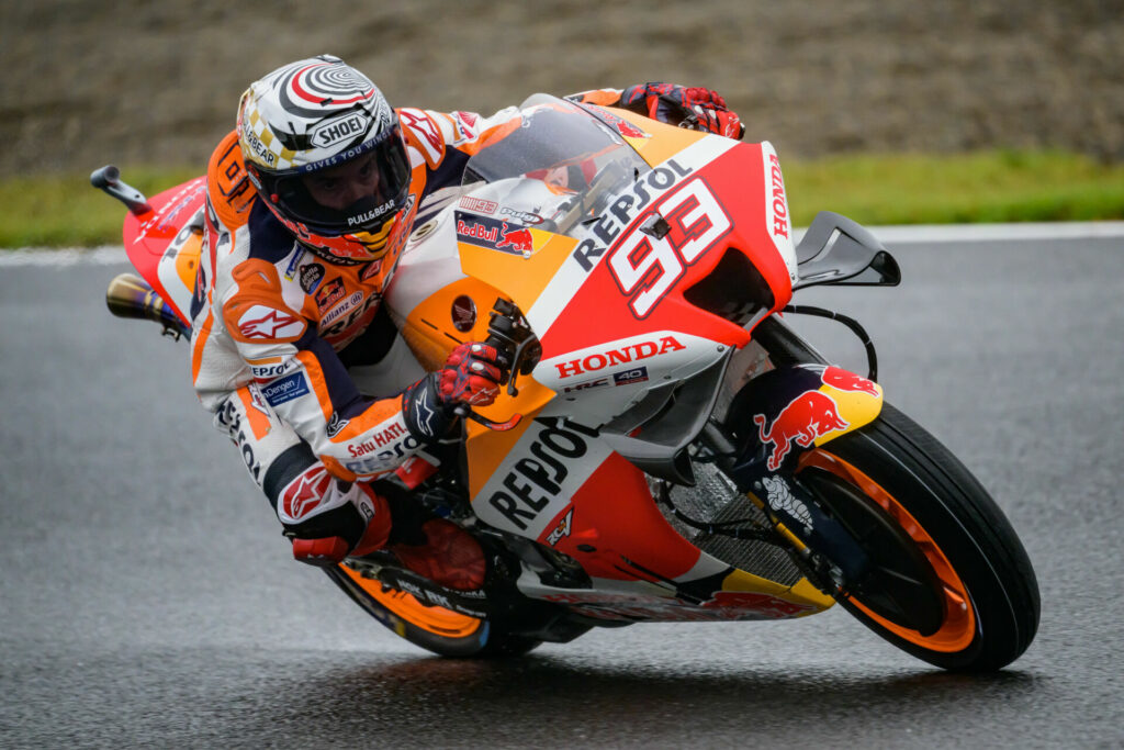 MotoGP: Marc Marquez Takes Pole Position At Rainy Motegi - Roadracing ...