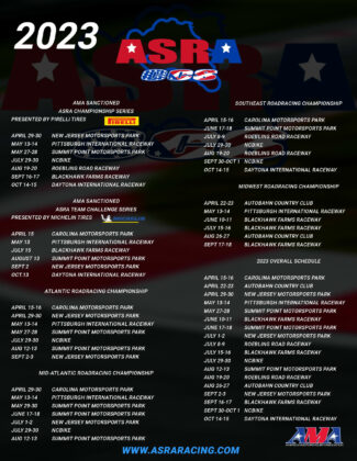 ASRA/CCS: 2023 Schedules Released - Roadracing World Magazine ...