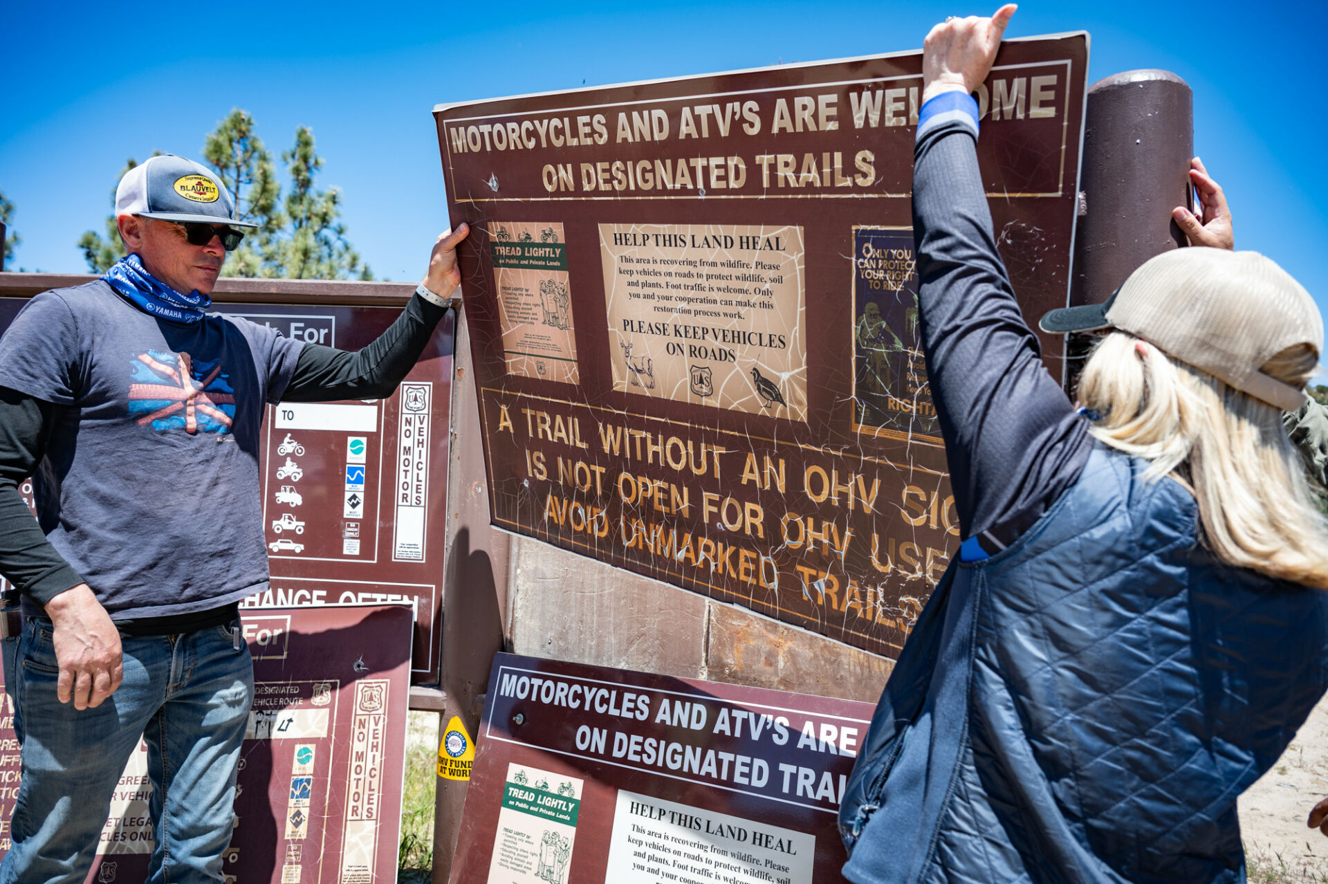 Volunteers From Yamaha Help Maintain OHV Riding Area In California ...